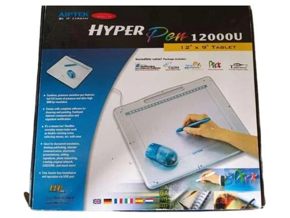 AIPTEK HYPERPEN 12000U Grafiktablett USB Grau EUR 28,95 - PicClick DE