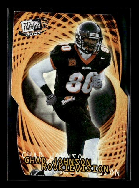 2001 PRESS PASS SE #RV12 Chad Johnson Rookievision Rookie RC EUR 1,88 ...