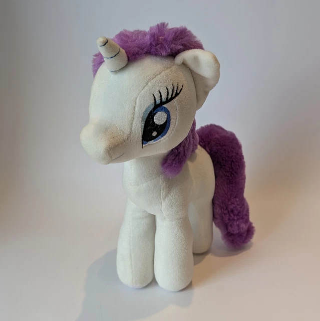 MY LITTLE PONY Rarity Plush 12" White Purple Unicorn Stuffed Animal ...