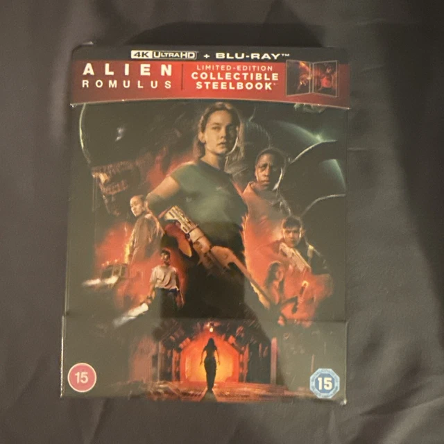 ALIEN ROMULUS - Uk Exclusive 4K Uhd + Blu Ray Steelbook - New & Sealed ...