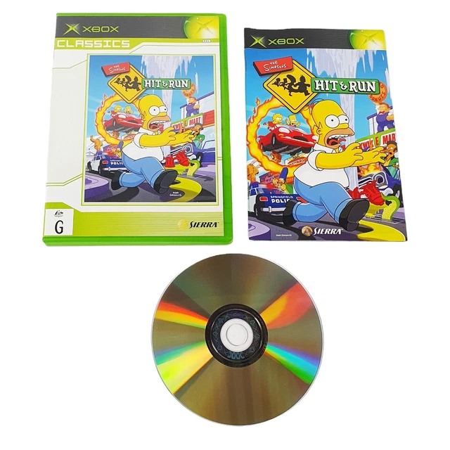 THE SIMPSONS HIT and Run with Manual Microsoft Xbox Original Mint ...