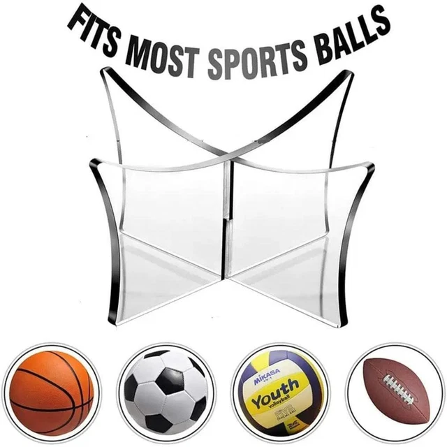 ACRYLIC DISPLAY BALL Stand For Basketball Football Soccer BEST Bowling ...