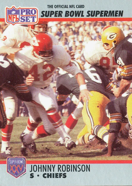 SUPER-BOWL SUPERMEN JOHNNY Robinson CHIEFS LSU HOF EUR 1,09 - PicClick FR