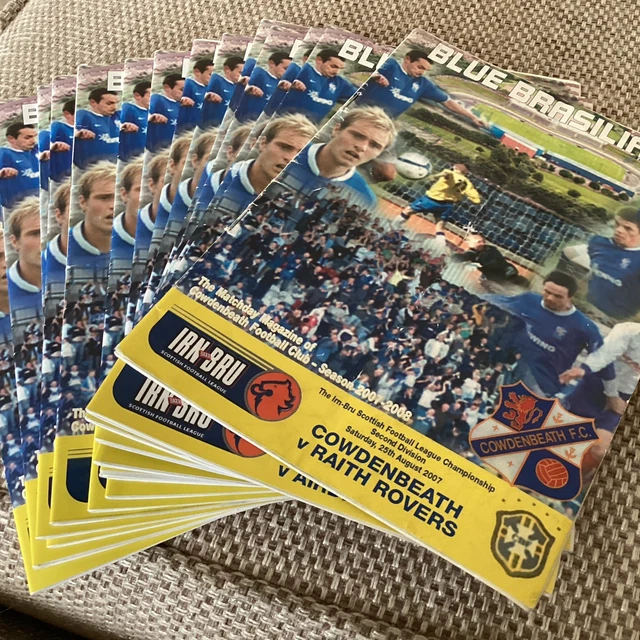 COWDENBEATH HOME PROGRAMMES x 14 (season 2007/08) £5.91 - PicClick UK