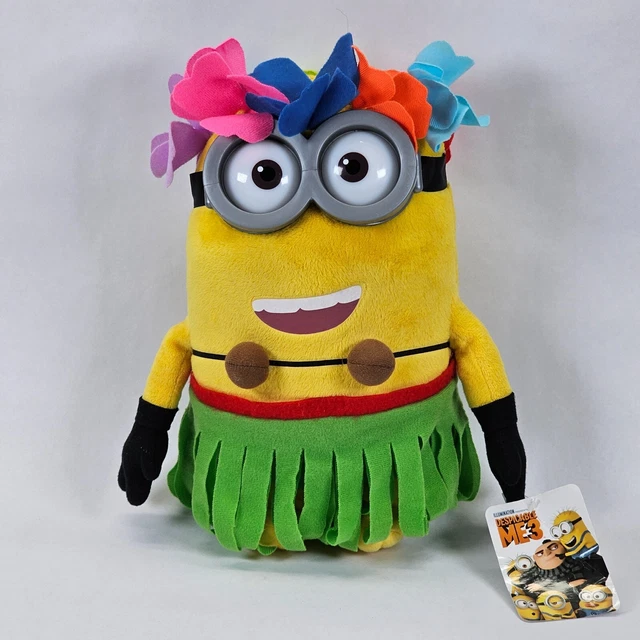 DESPICABLE ME 3 Minion 11" Plush Soft Toy Hawaiian Hula Theme Green ...
