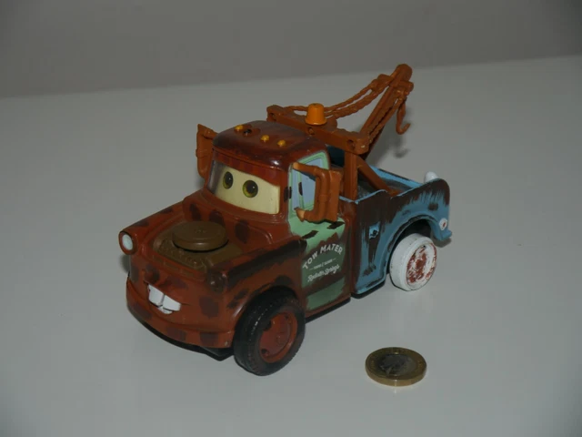DISNEY PIXAR CARS Planes MATER Battery Operated World Backwards Driving ...