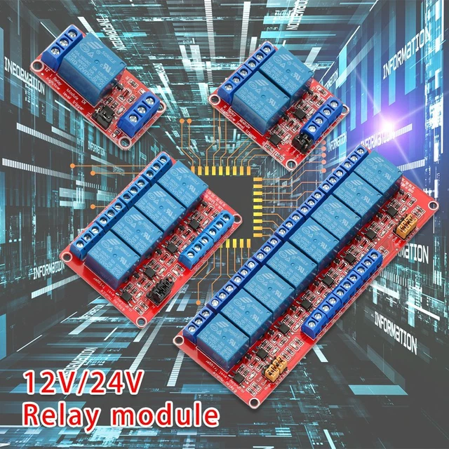 BOARD AC 240V 12V/24V Opto isolator Optocoupler Relay Module Trigger ...