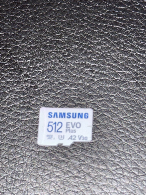 SAMSUNG 512GB EVO Plus microSDXC Memory Card A2 V30 Micro SD £21.09 ...