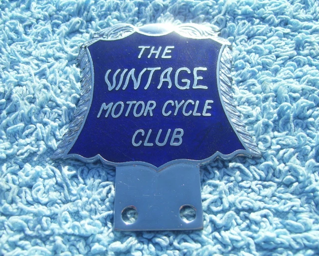 CLASSIC 1970S VINTAGE MOTORCYCLE CLUB GB CAR BADGE ~BSA/NORTON/ARIEL ...