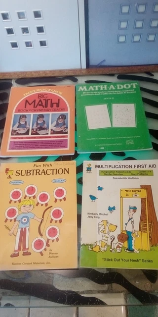 TEACHER CREATED MATERIALS Math Workbooks Vintage Decent Condition Lot ...