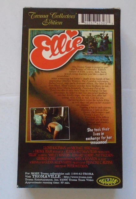 ELLIE - RARE Troma Collectors Edition VHS 1984 Sleaze With Shelley ...