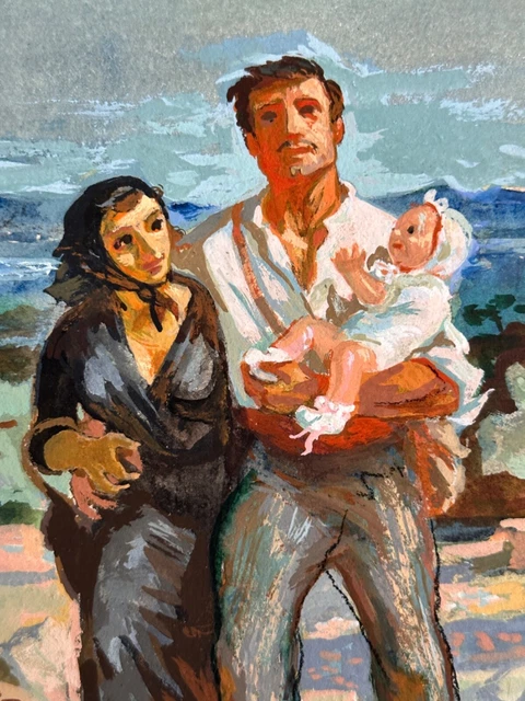 DRAWING JEAN TERLES Jean Giono Angèle Pagnol Couple Un Of Baumugnes ...
