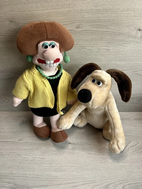 WALLACE AND GROMIT Plush 1989 Includes Wendy and Gromit Used But Good ...