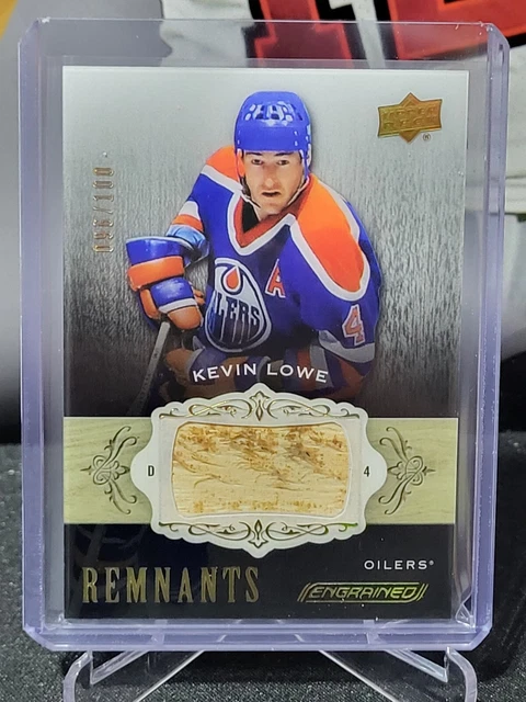2018-19 UPPER DECK Engrained Remnants Kevin Lowe 96/100 Oilers 🔥 $4.25 ...