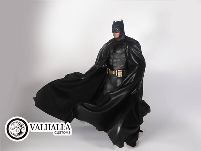 BATMAN HOT TOYS BvS JL Custom Wired Cape 1/6 Valhalla Custom's £49.73 ...