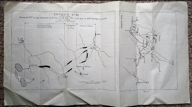 WW1 FRENCH MAP 11th ARMY 10th CORPS WAR OFFICE BRITISH TRENCH MILITARY ...