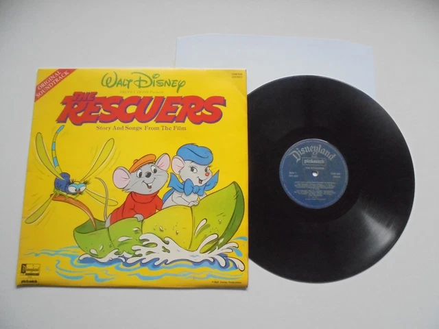 THE RESCUERS ORIG. Walt Disney Soundtrack - UK Vinyl LP Pickwick. SHM ...