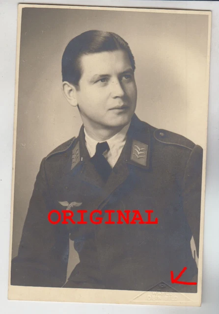 FOTO 2WK PORTRAIT Flak Soldat Wien Österreich Uniform Luftwaffe ...