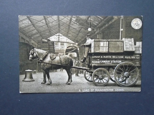 LONDON: 'A Load Of Manchester Goods' - Horse-Drawn Cart At Camden ...