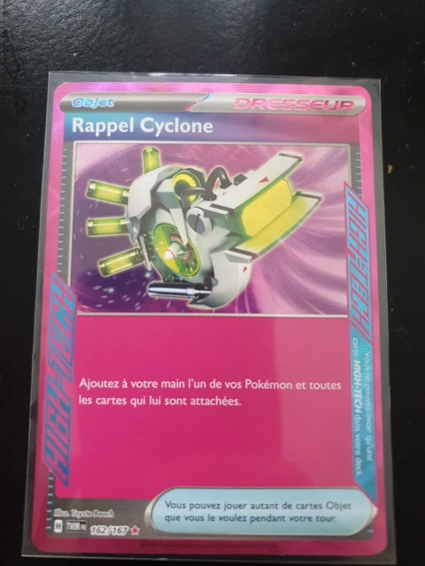 CARTE POKÉMON RAPPEL Cyclone 162/167 EV06 Mascarade Crépusculaire Fr ...