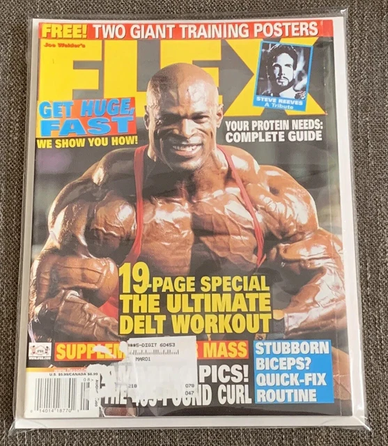 RONNIE COLEMAN/STEVE REEVES W/ Poster - FLEX Bodybuilding Magazine ...