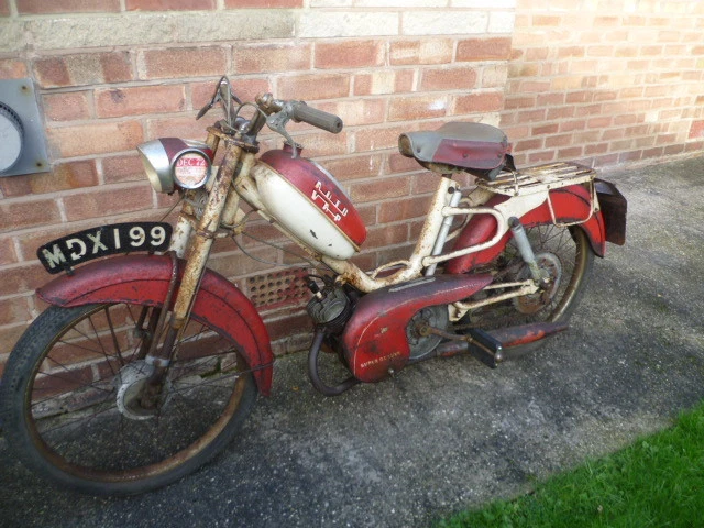 ORIGINAL VINTAGE AUTO-VAP Deluxe Uk Registered Moped**Used**Rare Moped ...