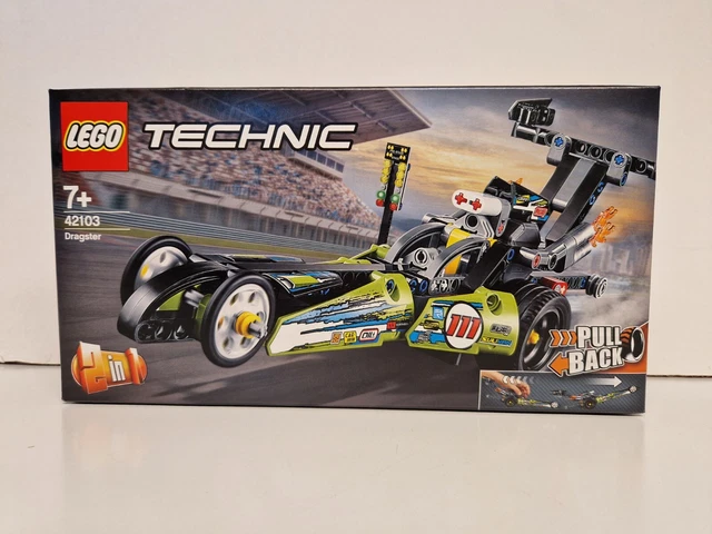 LEGO TECHNIC 42103 Dragster, 2 IN 1, Pull Back , Nuovo & Conf. Orig ...