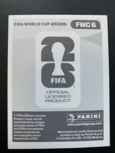 PANINI FIFA WORLD Cup 2026 Sticker FW6 £2.70 - PicClick UK