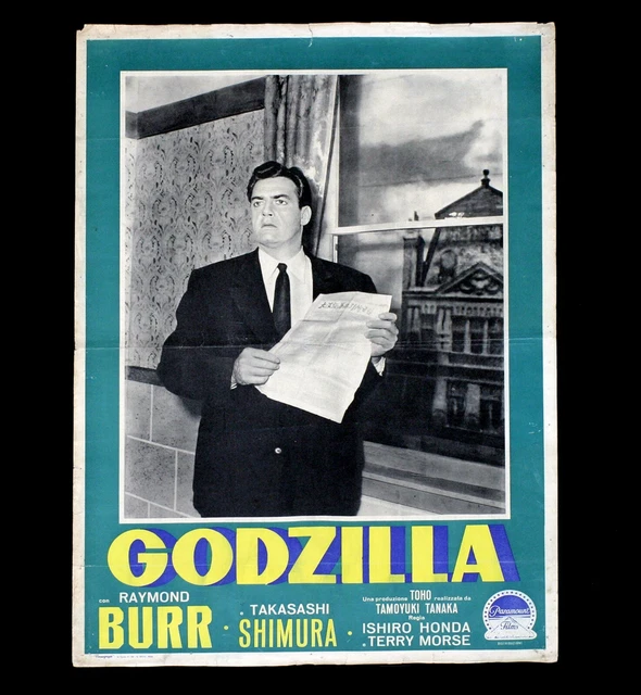 GODZILLA FOTOBUSTA POSTER Ishirō Honda Raymond Burr Gojira Sci-fi ...