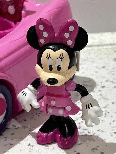 DISNEY FAMOSA - Articulated Minnie Mouse Figure & Minnie Mouse Car ...