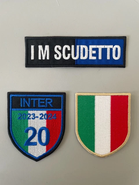 N3 PATCH SCUDETTO Inter Campione D'italia 23/24 +Im Scudetto +Scudo ...