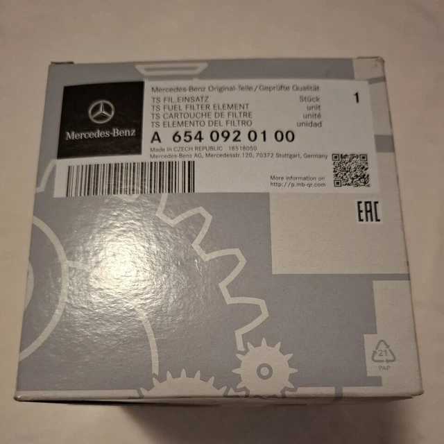 NEW GENUINE MERCEDES-BENZ - OM654 Fuel Filter - A6540920100 - Paper ...