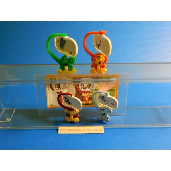 LA SERIE DE 4 Figurine Kinder katoons 2014 avec 4 BPZ ff056 a ff059 EUR ...
