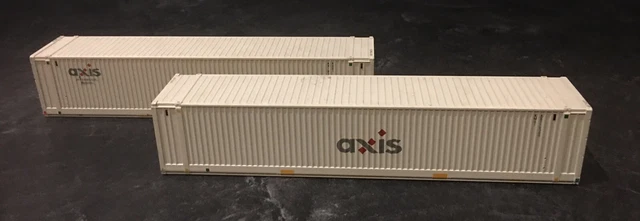 BACHMANN CONTAINERS X 2 Axis for intermodal wagons suit hornby heljan ...