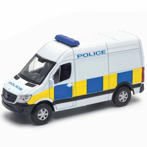 WELLY DIECAST WHITE Mercedes Benz Police Sprinter Van £6.00 - PicClick UK