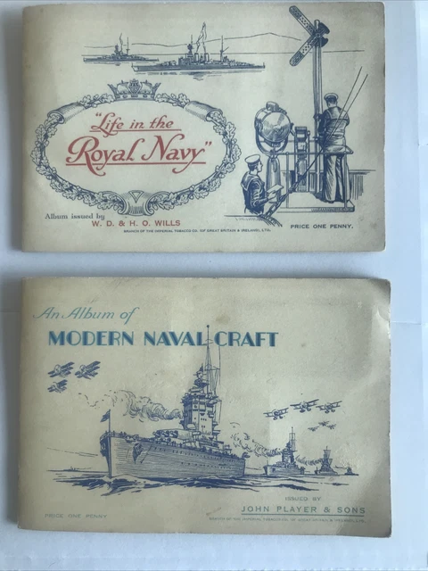 1939 CIGARETTE CARDS Modern Naval Craft - Life In the Royal Navy ...