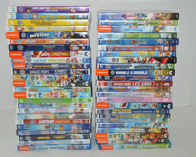 PAW PATROL 49 DVD LOT Animated Kids ALL REGION 1 Used But Clean 9 Still Sealed EUR 131,39 ...
