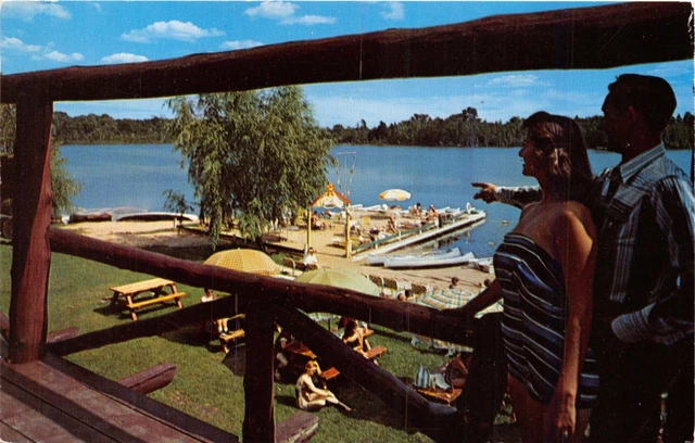 ROTHBURY MICHIGAN JACK & Jill Ranch ~ le Plus Fin ~ Large Dude Carte ...