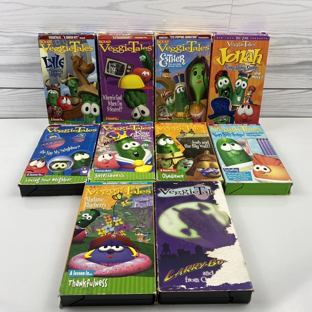 LOTTO DI 10 nastri VHS Veggie Tales (VHS) Big Idea Lyrick Studios EUR ...