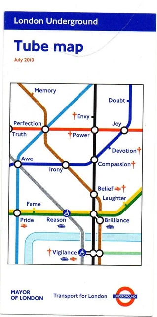 LONDON UNDERGROUND - TUBE MAP - TfL JULY 2010 £2.25 - PicClick UK