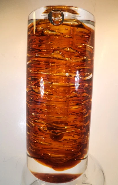 PRINC CZECHIA Vase in the Style of F Vizner Whirlpool 8-3/4 " x 3-3/4 ...