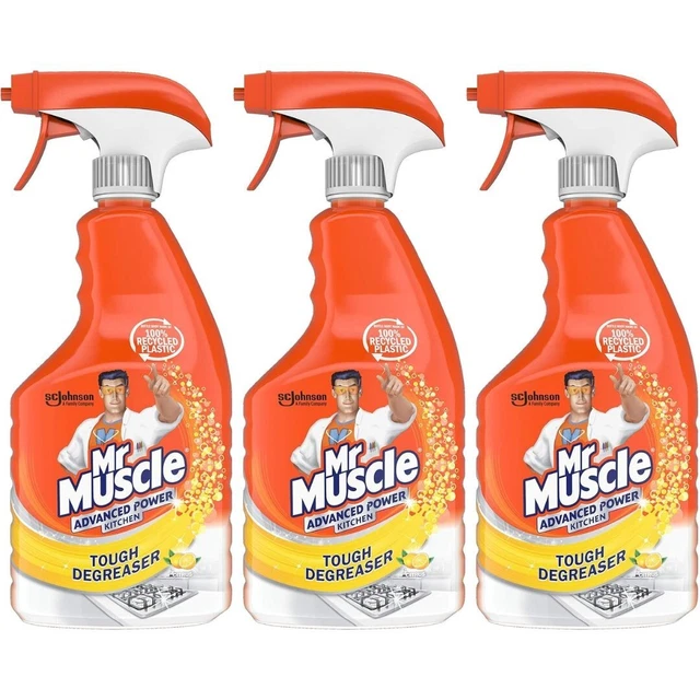 MR MUSCLE KITCHEN Cleaner Advanced Power All Purpose Cleaning Spray ...