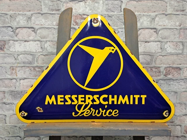 MESSERSCHMITT 1.+BONUS*, EMAILLE Schild Enamel sign Plaque Insegna ...