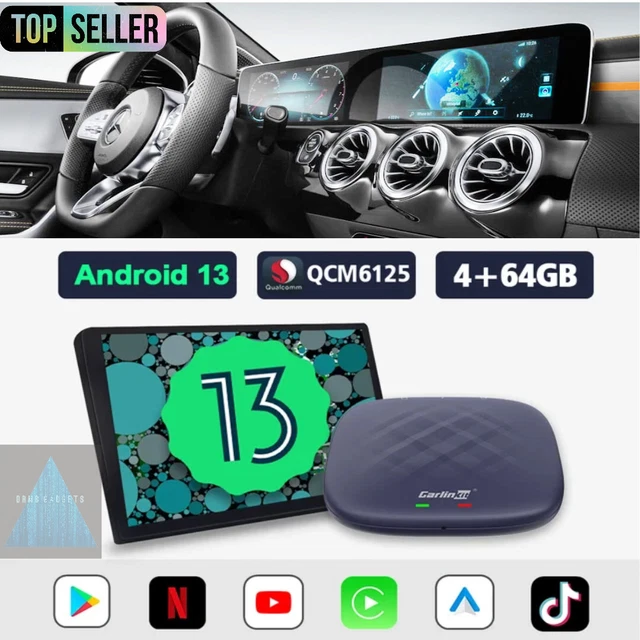 Carlinkit Android 13 Wireless Apple Carplay Android Auto Multimedia