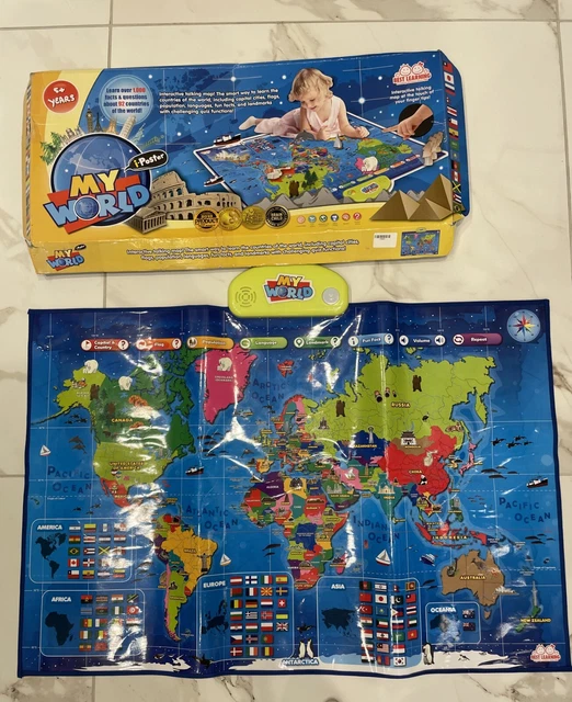 BEST LEARNING IPOSTER My World Interactive Map Educational Talking Toy for Kids £35.00 - PicClick UK
