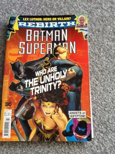 BATMAN SUPERMAN REBIRTH -Who Are The Holy Trinity-Dc Comics- #7 Mar/Apr ...