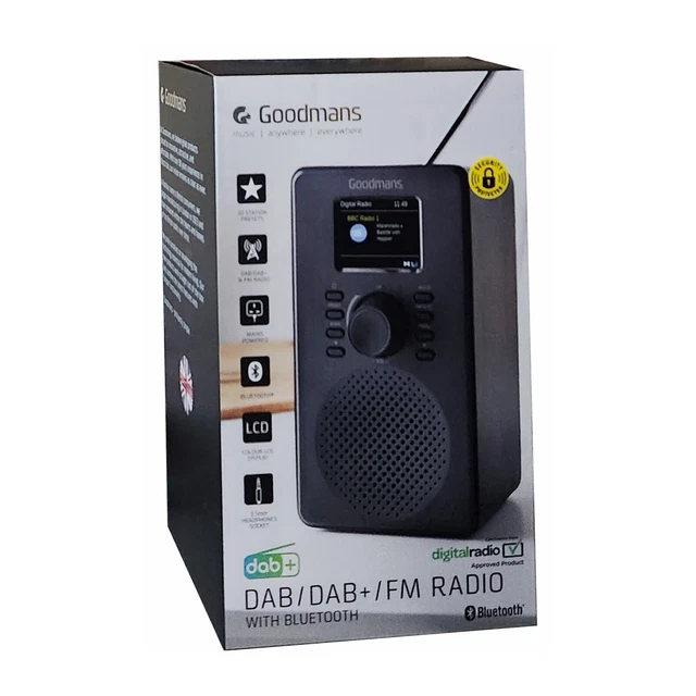 RADIO GOODMANS DAB, DAB+ & FM avec Bluetooth EUR 46,80 - PicClick FR RADIO GOODMANS DAB, DAB+ & FM avec Bluetooth EUR 46,80 - PicClick FR