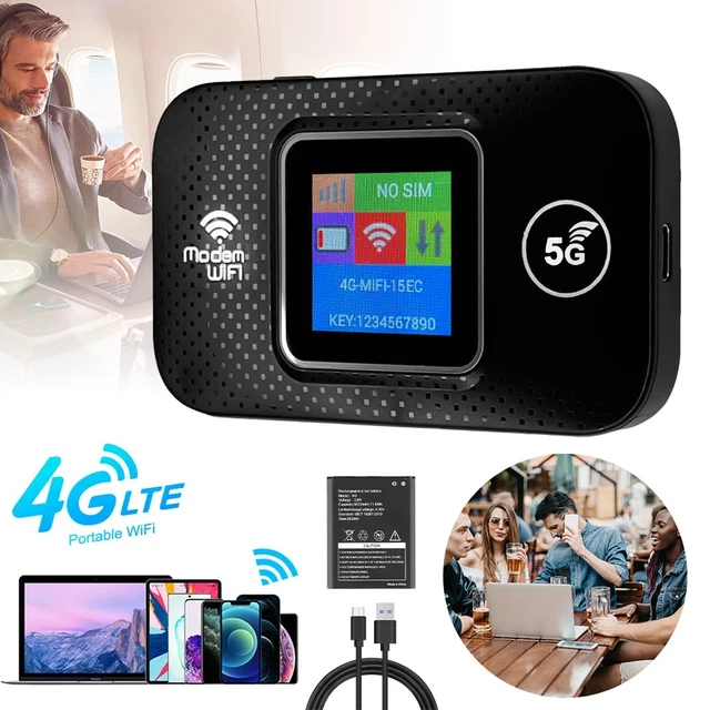 4G LTE WIFI Router with Sim Card Slot Wireless Portable Router 3000mAh ...