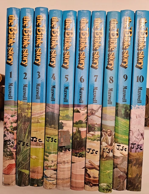 THE BIBLE STORY Complete Full 10 Book Set Lot Volumes 1-10 Arthur S ...