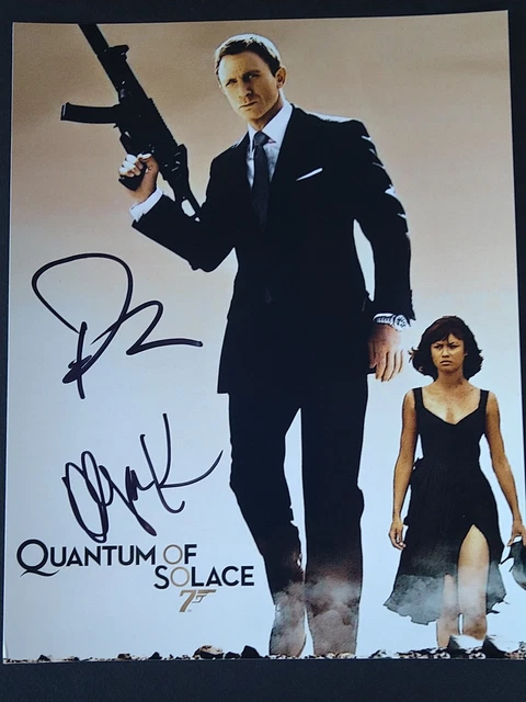 PHOTO SIGNÉE DANIEL Craig + Olga Kurylenko - Autographes COA Bond ...